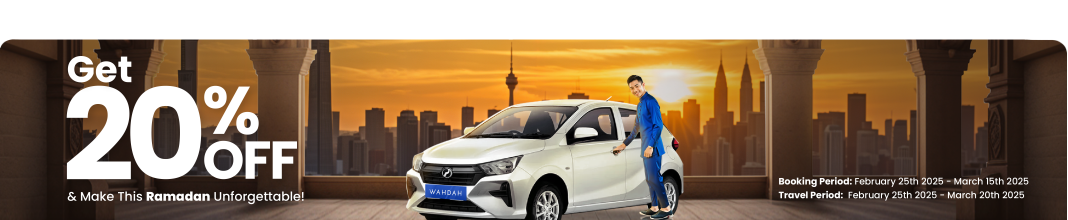 Car Rental in Ipoh | Airport Pick-up Available - WAHDAH