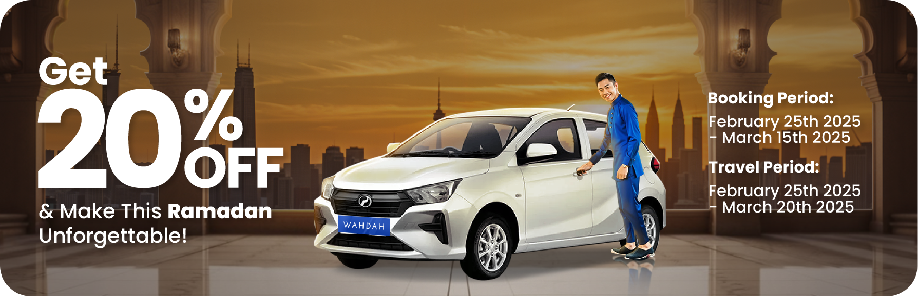 Johor Bahru Car Rental | Airport Pick-up Available - WAHDAH