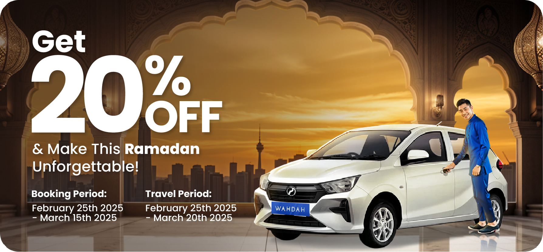 Car Rental in Kota Kinabalu | Airport Pick-up - WAHDAH